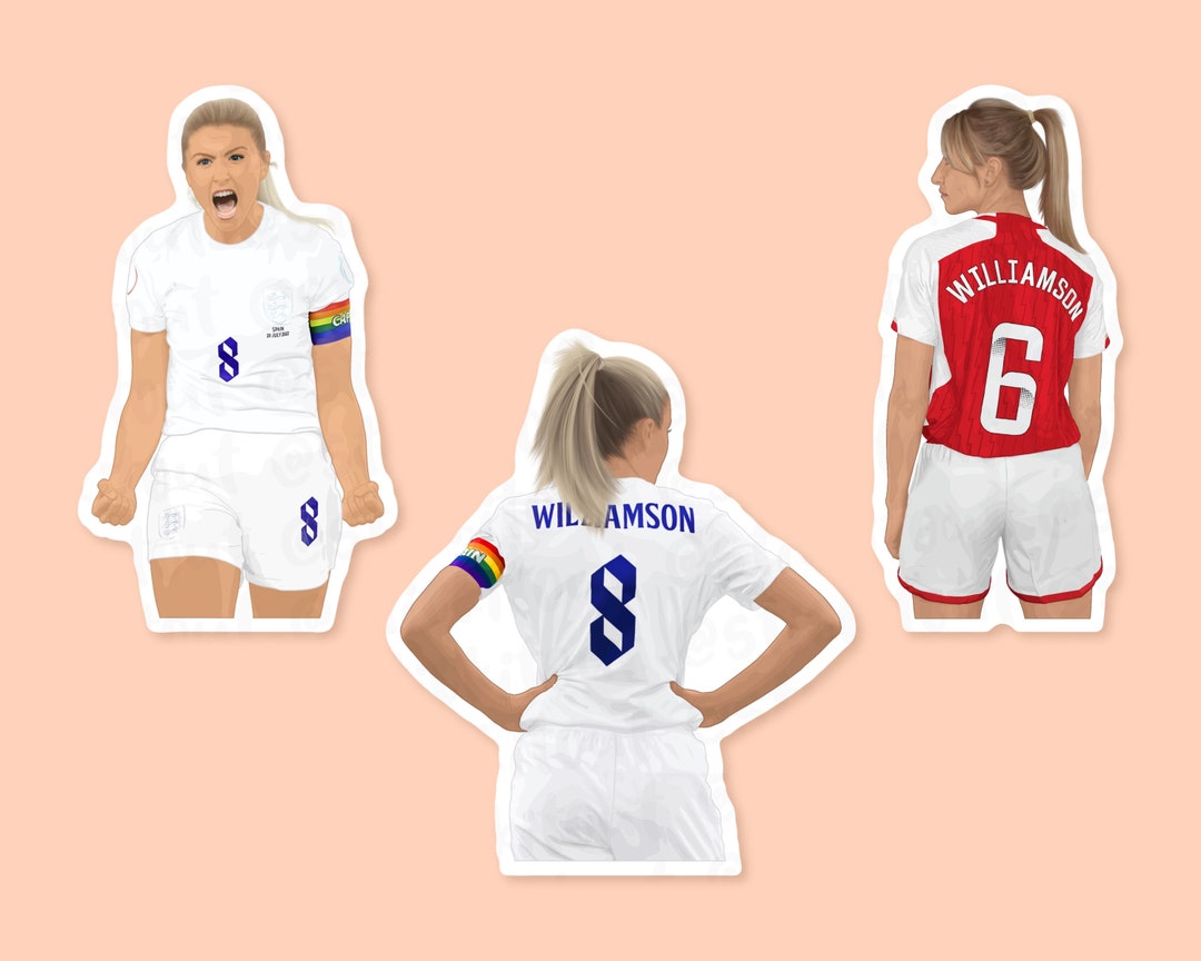 Leah Williamson Vinyl Stickers, Womens Football Sticker, Arsenal Women ...