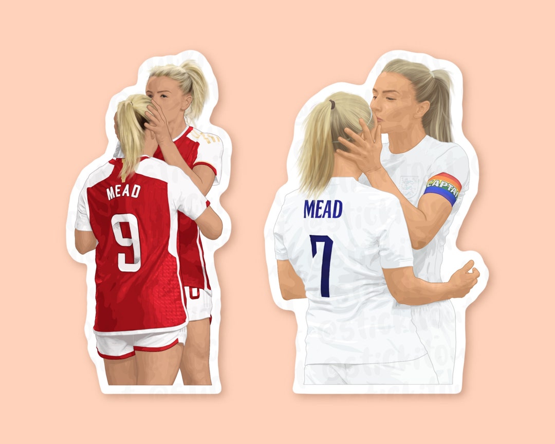Beth Mead & Leah Williamson Vinyl Sticker, Lionesses Sticker, England ...