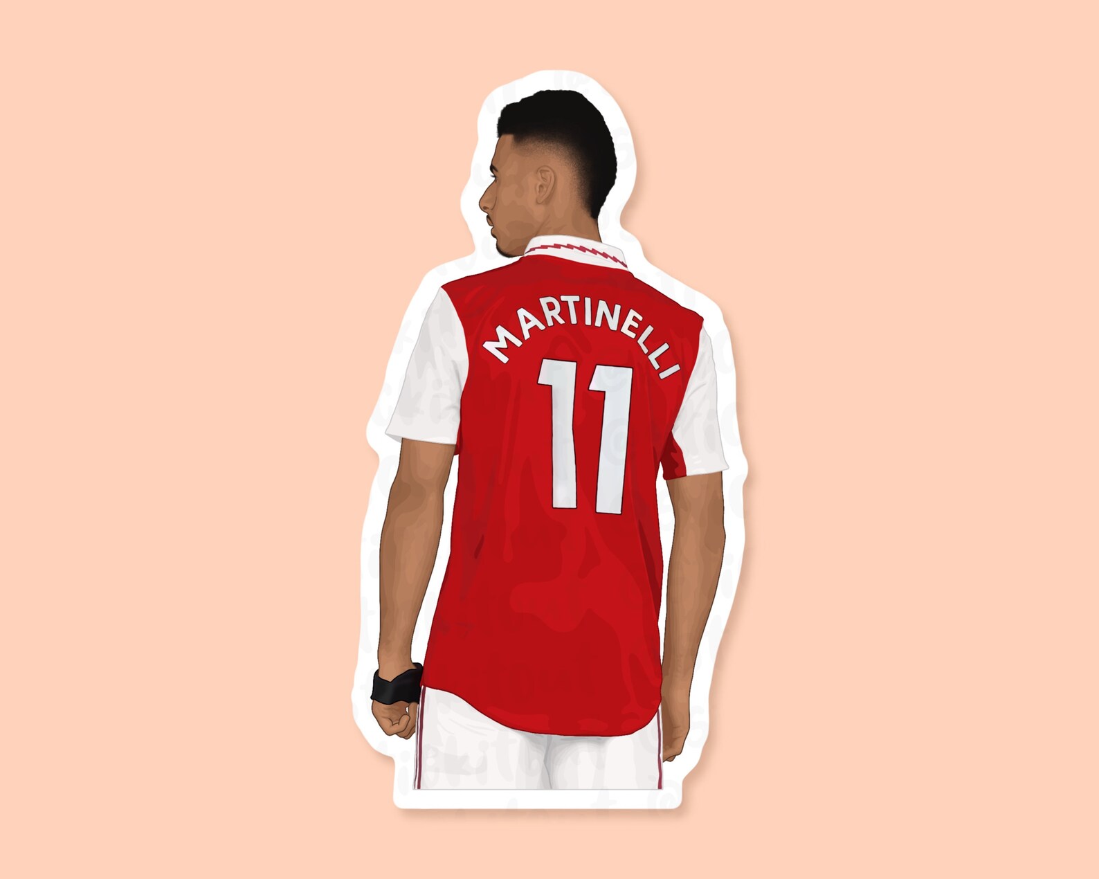 Gabriel Martinelli Vinyl Sticker, World Cup 2022, Premier League ...