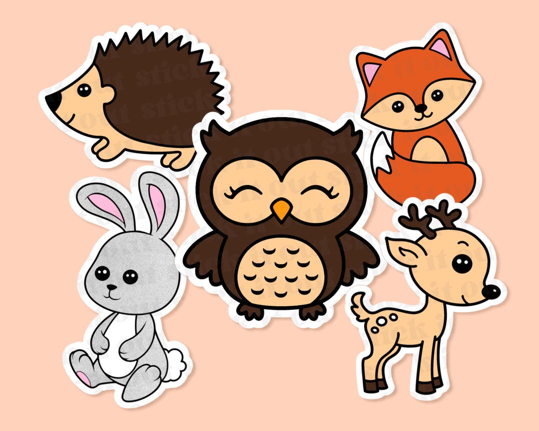 Woodland Creatures Tactile Stickers, Sensory Stickers, Tactile Stickers ...