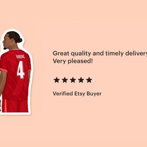 Virgil Van Dijk Vinyl Sticker, Liverpool Stickers, Liverpool FC Gifts ...