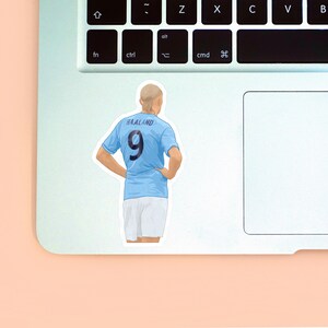 Erling Haaland Vinyl Sticker, Manchester City Sticker, Football Laptop ...