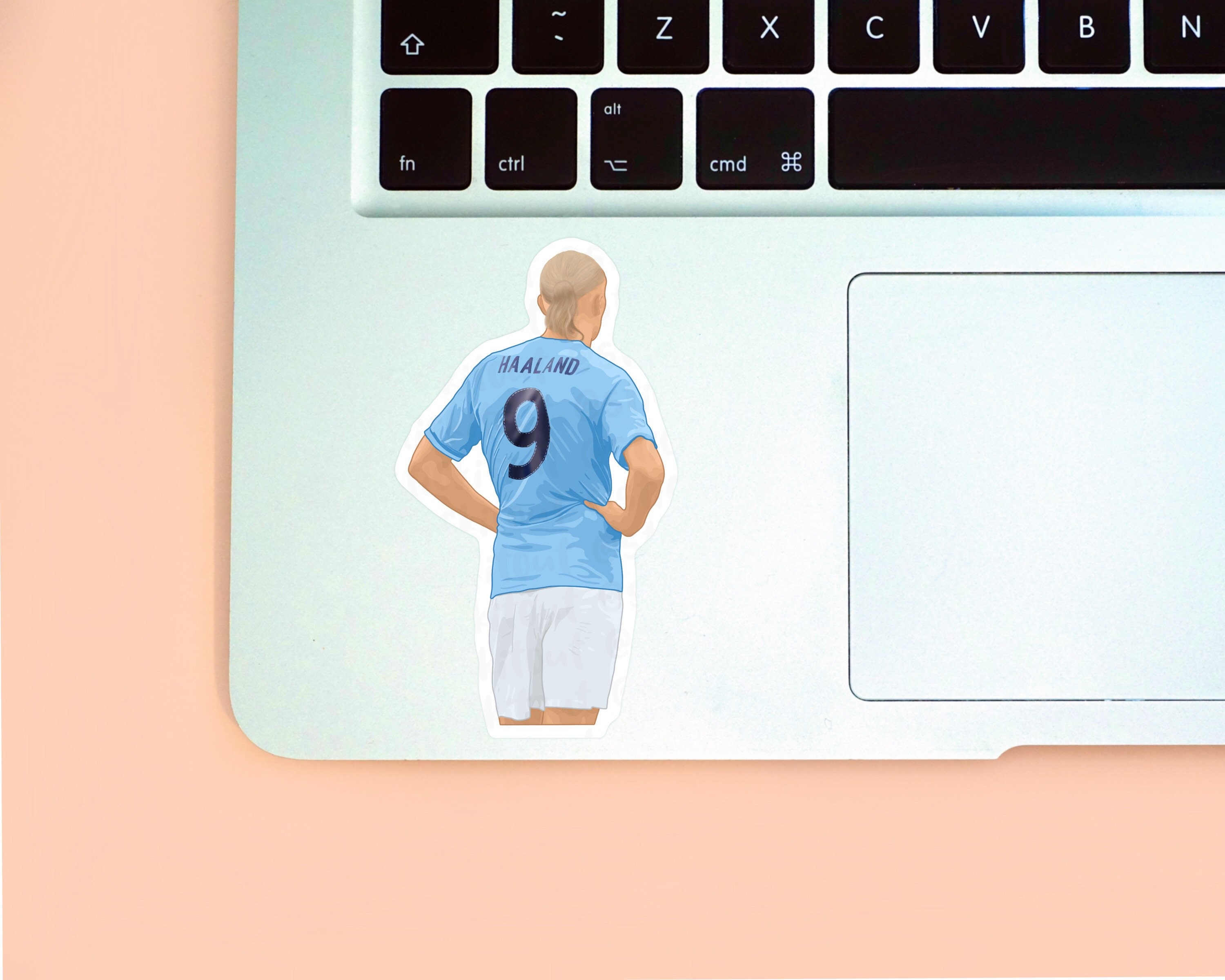 Erling Haaland Vinyl Sticker, Manchester City Sticker, Football Laptop ...