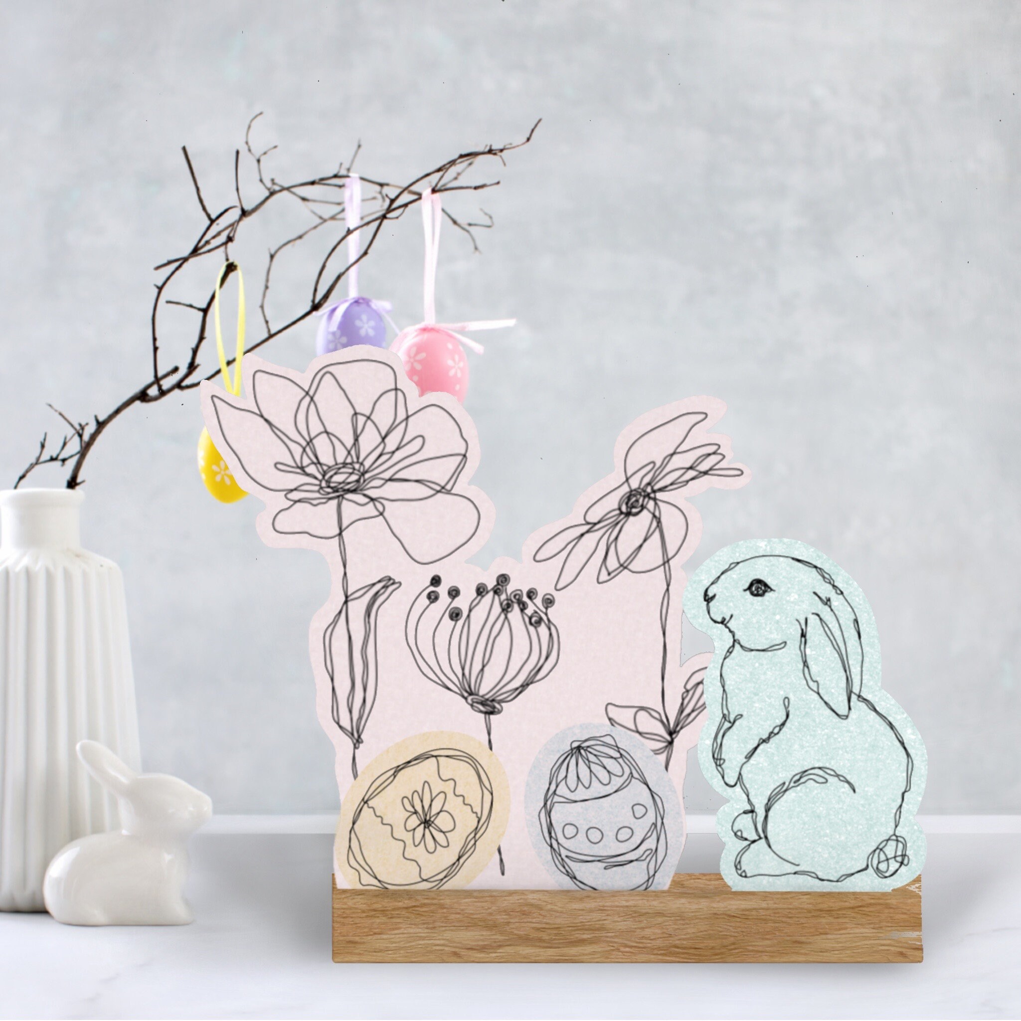 Craft Sheet Svg Bundle, Bunny, Easter Bunny, Spring, Basket, Easter Svg ...