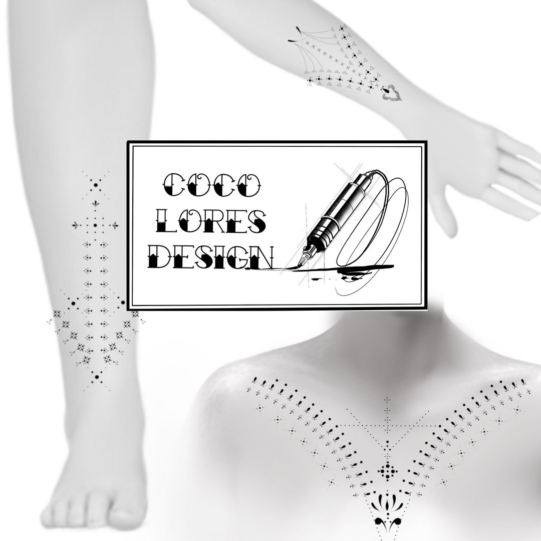 98 Point Dotwork Dots Tattoo Procreate Brushes - Etsy