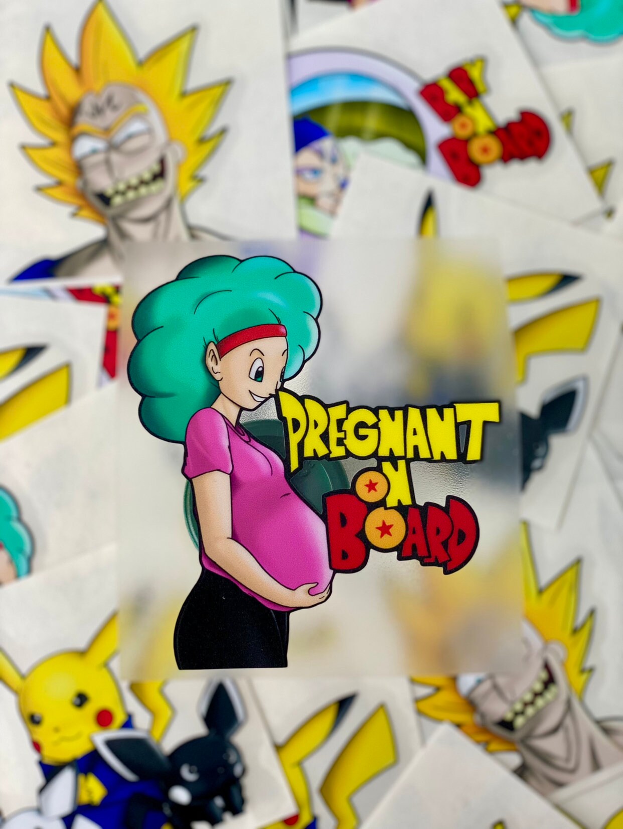 Pregnant Bulma On Board Sticker Dbz Etsy Australia