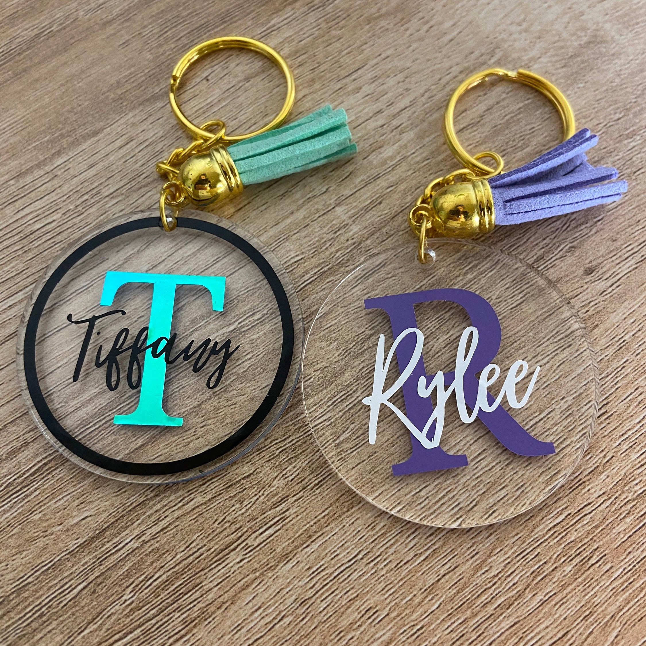 Custom Acrylic Name Keychain Personalized Keychain | Etsy