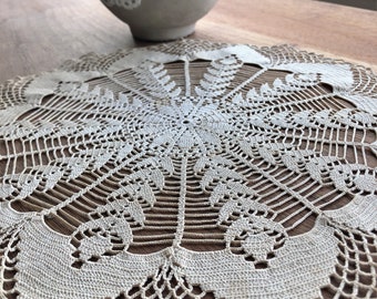 Lace Crochet Doily Pattern 52 Round Doily Table Center - Etsy
