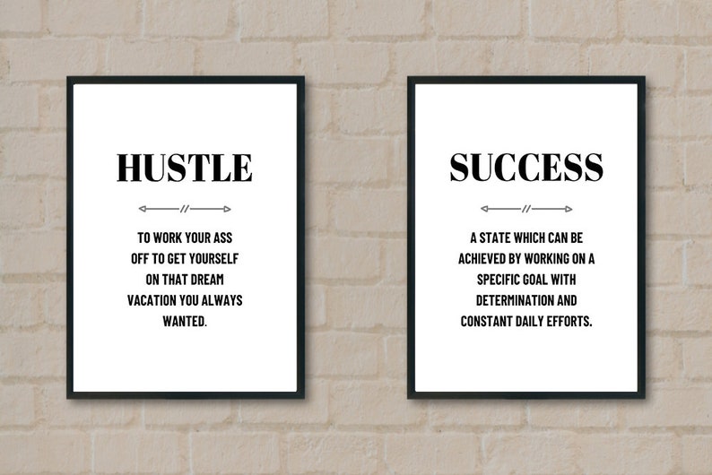 Mindset Quote, Inspirational Art, Success Office Decor, Motivational ...