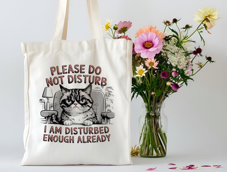 Grumpy Cat Do Not Disturb Sign: Funny Cat Quote PNG (digital Download ...