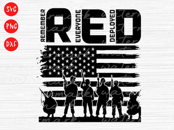 Red Friday Svg Military Svg Remember Everyone Deployed Svg | Etsy