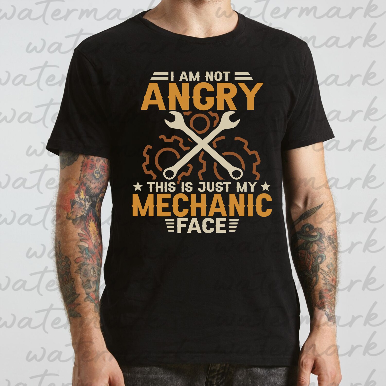 I Am Not Angry This is Just My Mechanic Face Mechanic Svg | Etsy