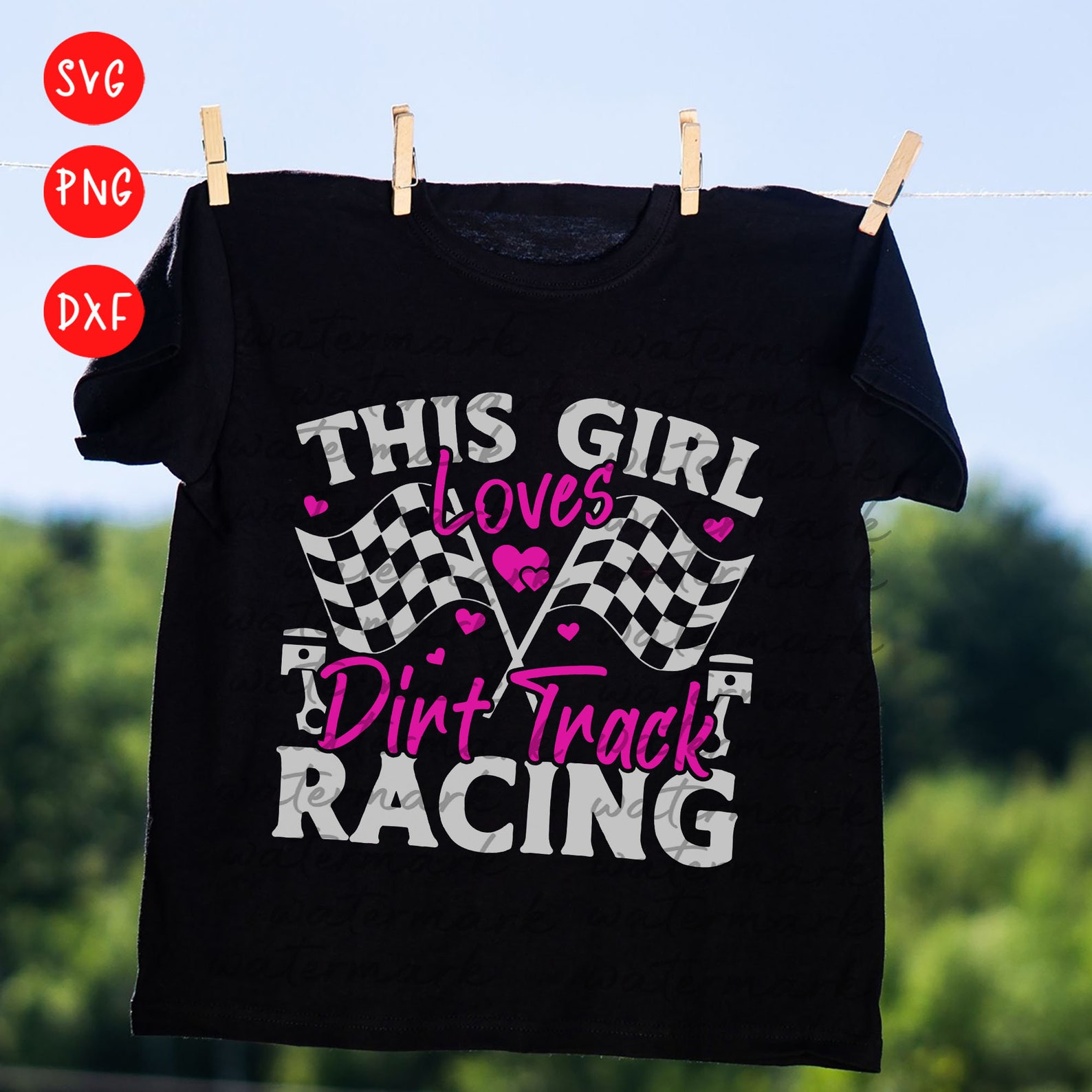 This Girl Loves Dirt Track Racing Svg Racer Svg Motocross - Etsy