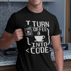I Turn Coffee Into Code Svg, Funny Computer Programmer Coding Svg - Etsy