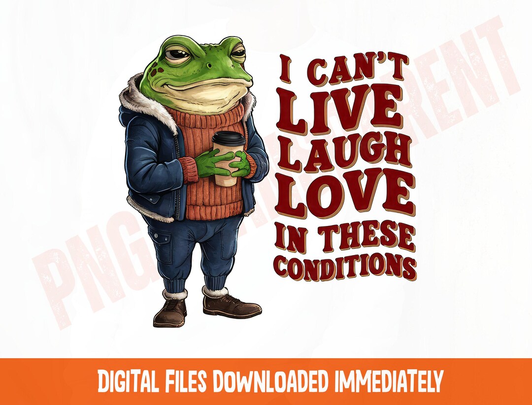 Buy Live Laugh Love Png, Toad Png, Vintage Png, Funny Png Designs ...