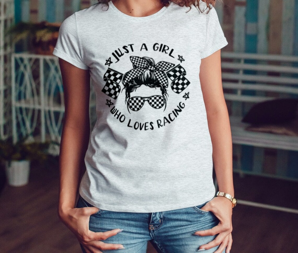 Racing Svg Racing Life Svg Just a Girl Who Loves Racing Svg - Etsy