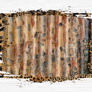 Background backsplash PNG Rusty Galvanized metal distressed | Etsy