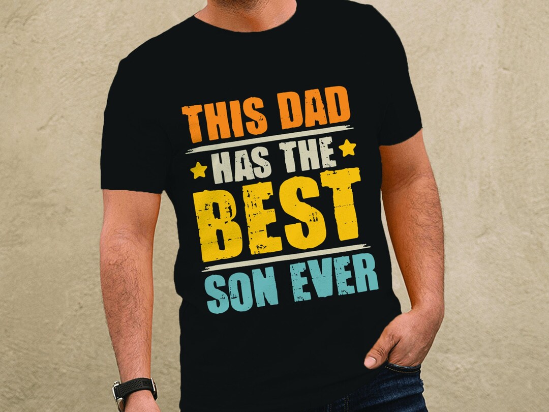 This Dad Has the Best Son Ever Svg Fathers Day Dad Son Svg - Etsy