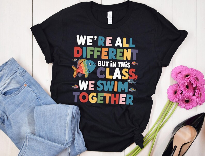 Inclusive Classroom Fish PNG: We Swim Together Design (digital Download ...