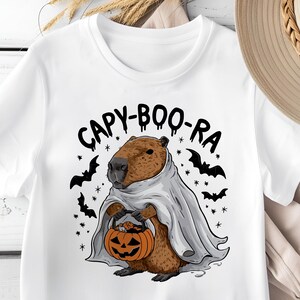 Capybara Halloween Ghost Png, Cute Capybara Sublimation, Spooky ...