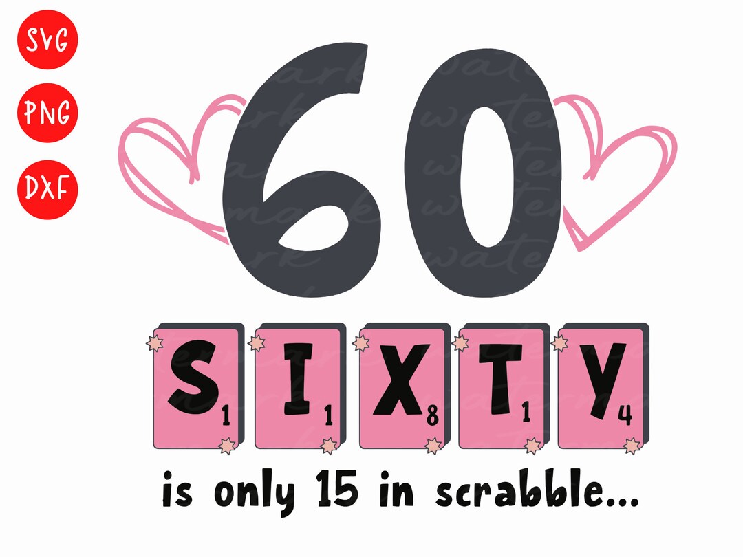 60th Birthday Card Svg 60th Svg Husband Wife Svg 60th Svg - Etsy