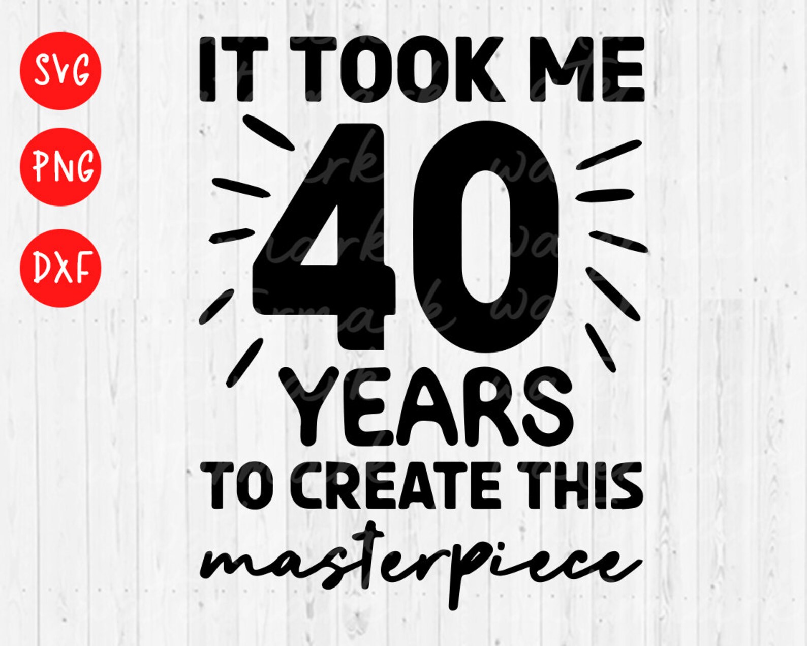 40th Birthday Svg 40th Birthday Gag Gift Idea Funny 40 Years - Etsy Canada