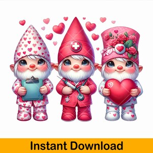 Nurse Gnome Png, Valentine Nurse Png, Registered Nurse, Er Nurse ...