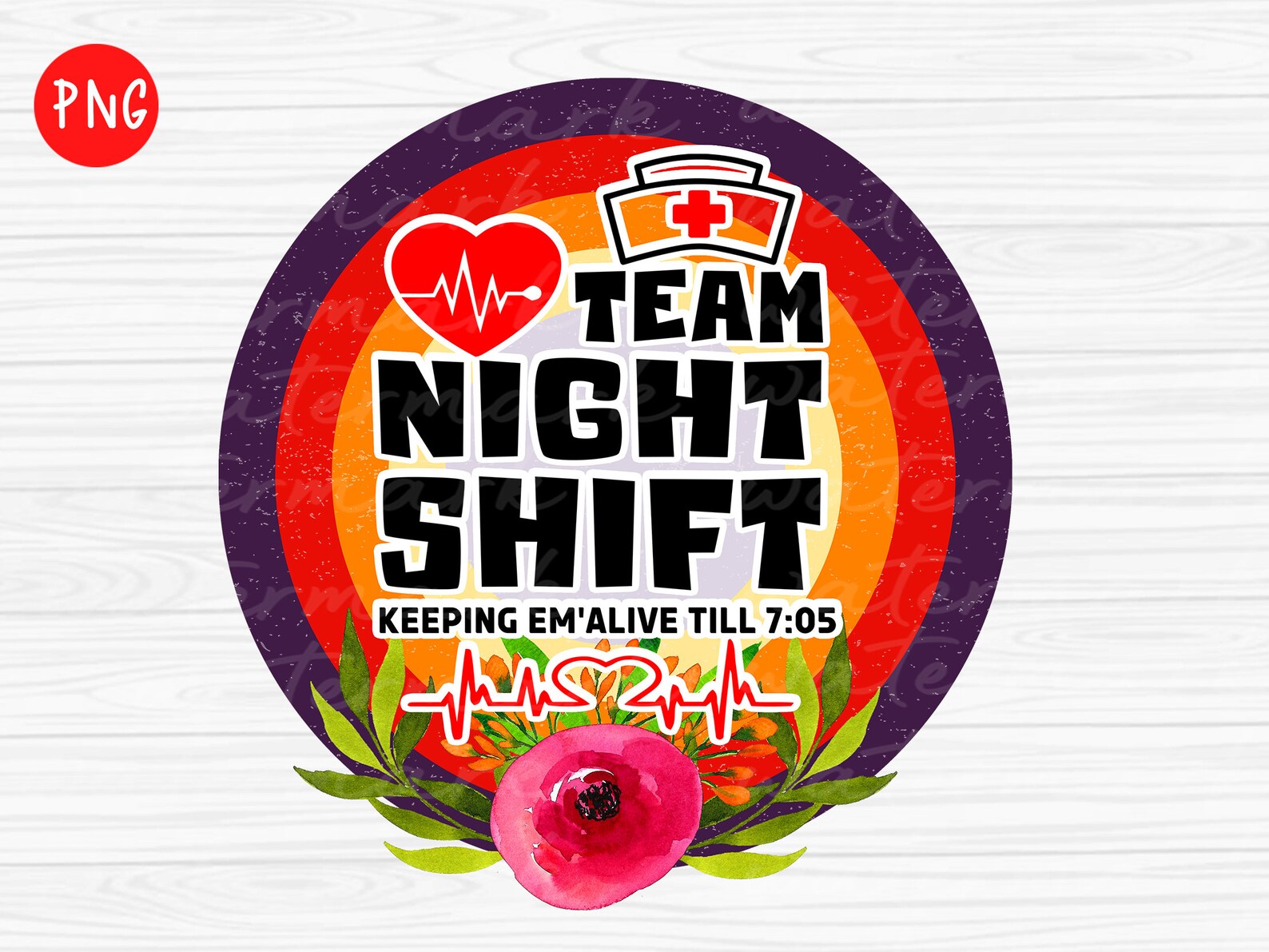 Nurse Appreciation Team Night Shift Png Nurse Sublimation | Etsy