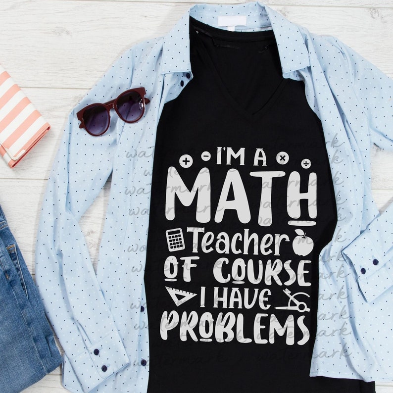 I'm a Math Teacher svg Math Svg Funny Math Teacher Svg | Etsy