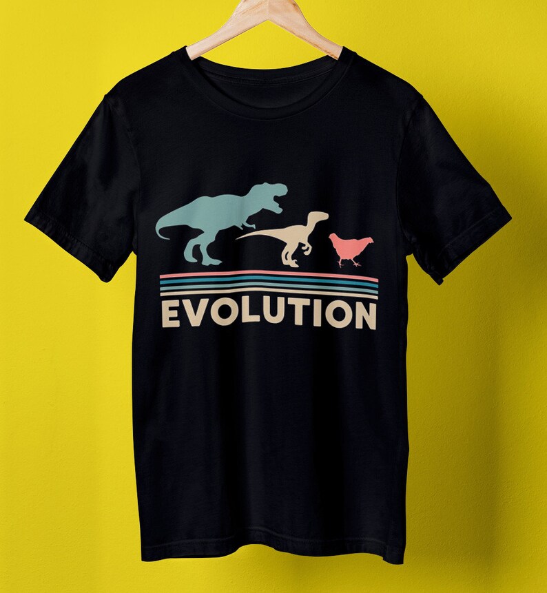 Funny Evolution Dinosaur Chicken Svg Chicken Cut File Funny - Etsy