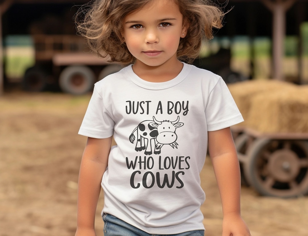 Cow Svg, Just A Boy Who Loves Cows Animal Farm Svg, Heifer Svg, Farm ...