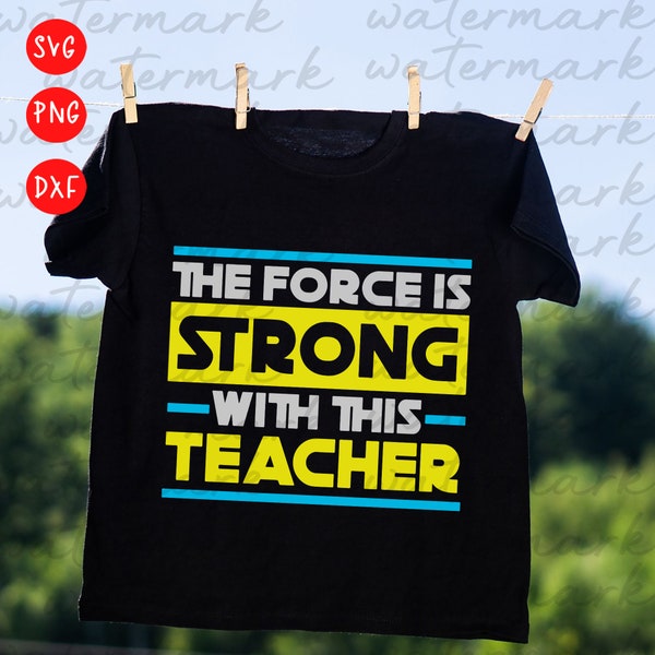 The Force is Strong Svg - Etsy