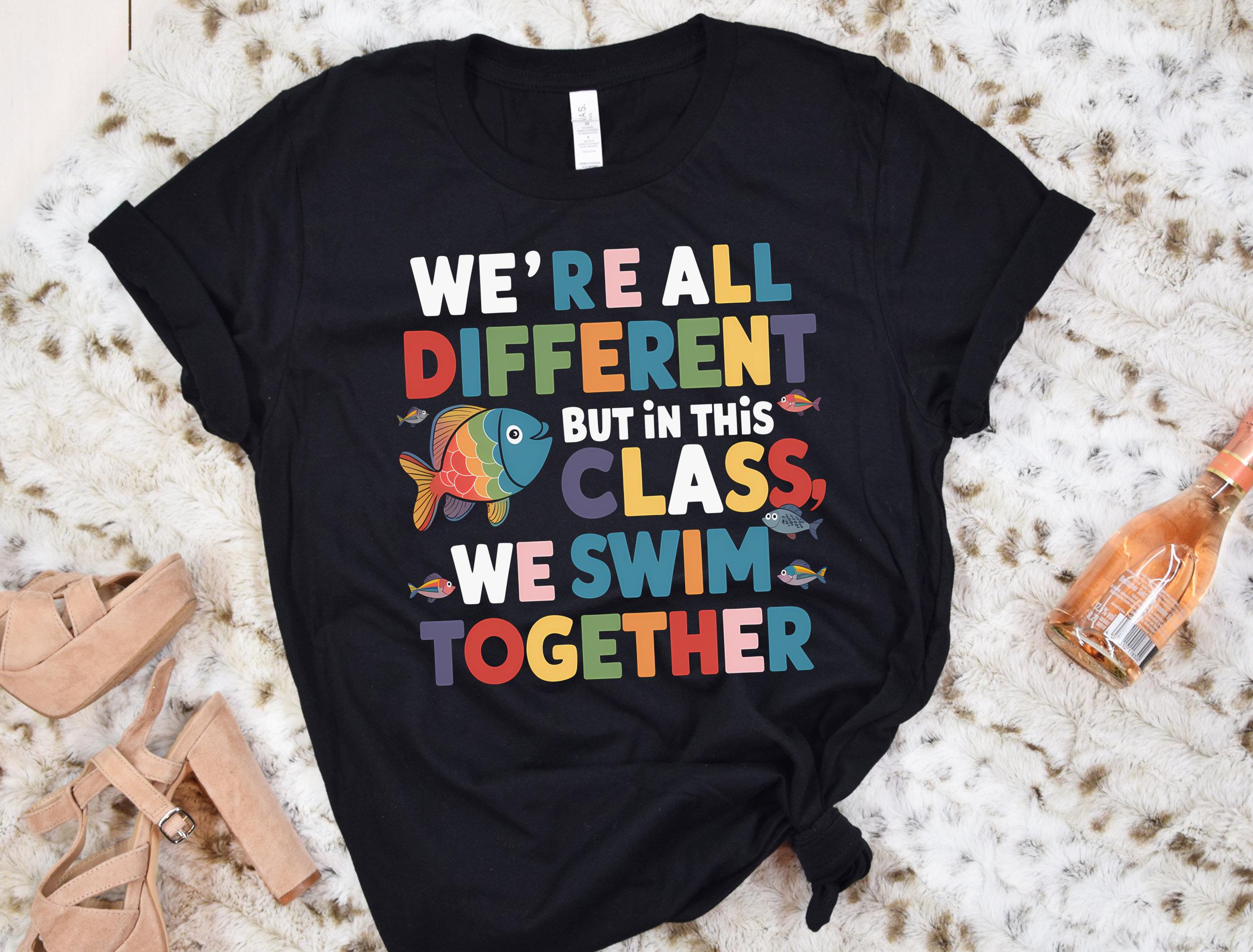 Inclusive Classroom Fish PNG: We Swim Together Design (digital Download ...