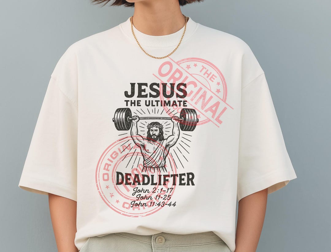 Funny Jesus PNG, Funny Gym Png Ultimate Deadlifter, Funny Workout PNG ...