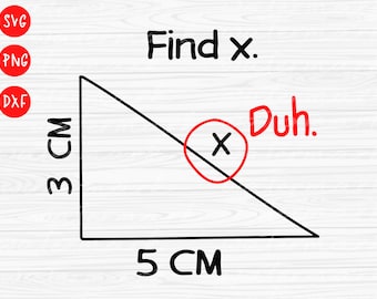 Math Find X Svg | Etsy