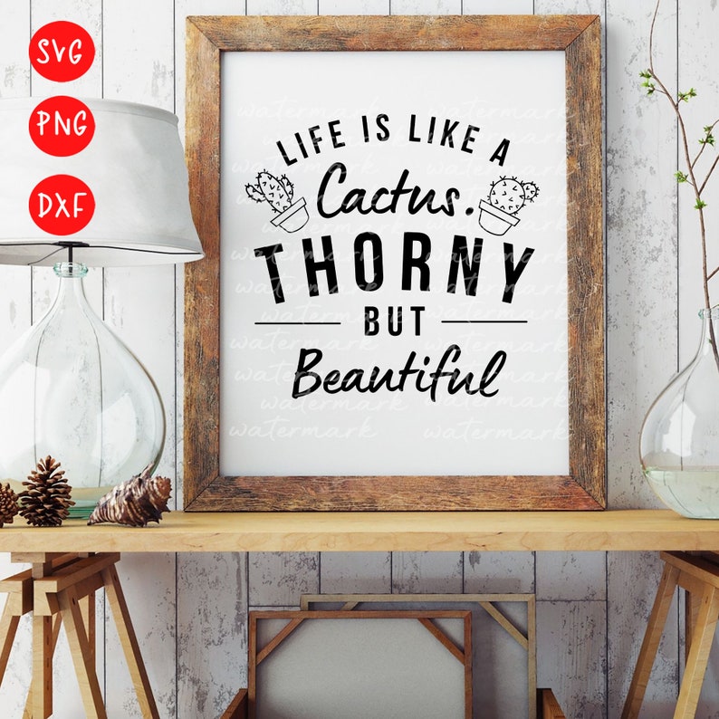 Cactus Inspired Quote Succulent Svg Plant Svg Gardening Svg - Etsy