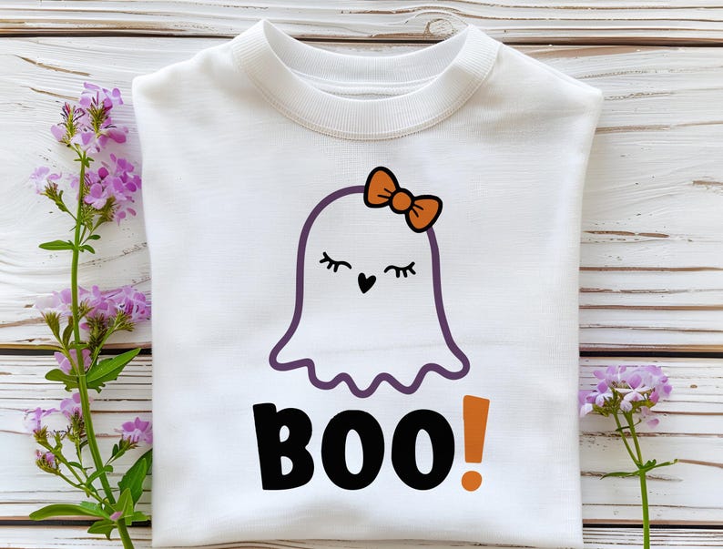 Halloween Boo Cute Ghost Svg Png, Adorable Ghost Design, Spooky Cute ...