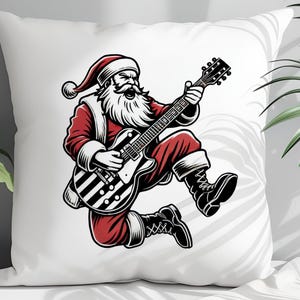 Santa Rocking Png, Fun Santa Clipart, Christmas Cheer Graphics, Festive ...