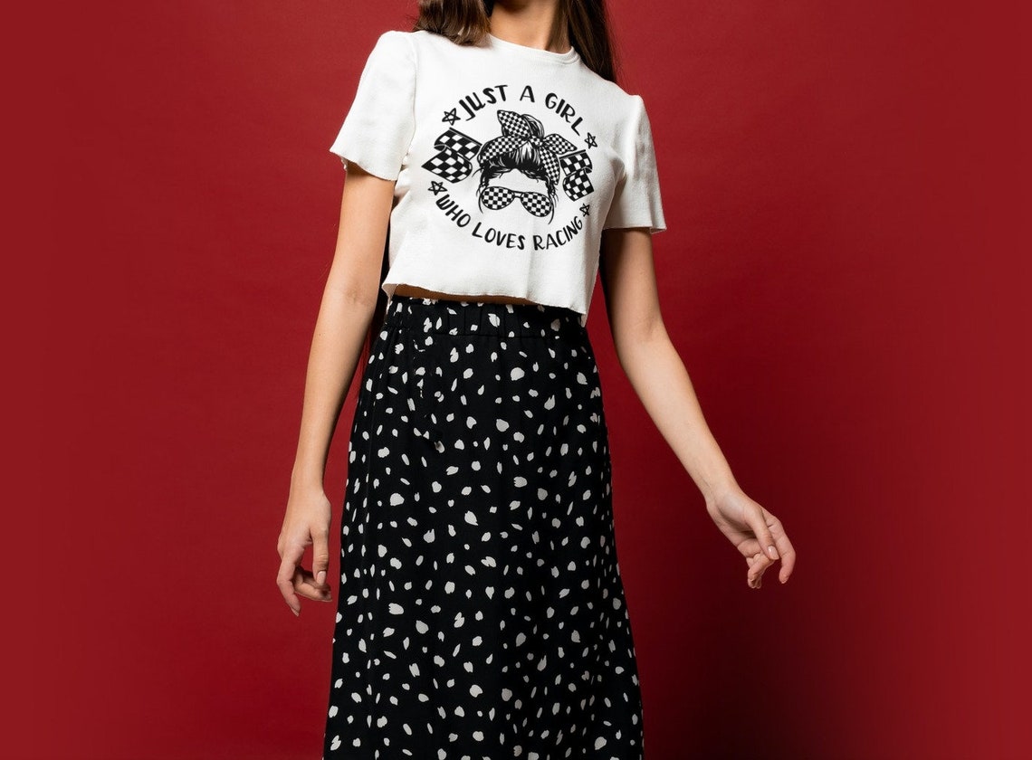 Racing Svg Racing Life Svg Just a Girl Who Loves Racing Svg - Etsy