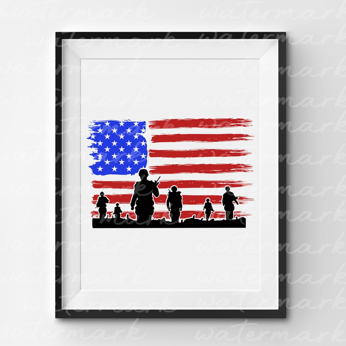 Military Soldiers With USA Flag SVG for Cricut Military Svg - Etsy