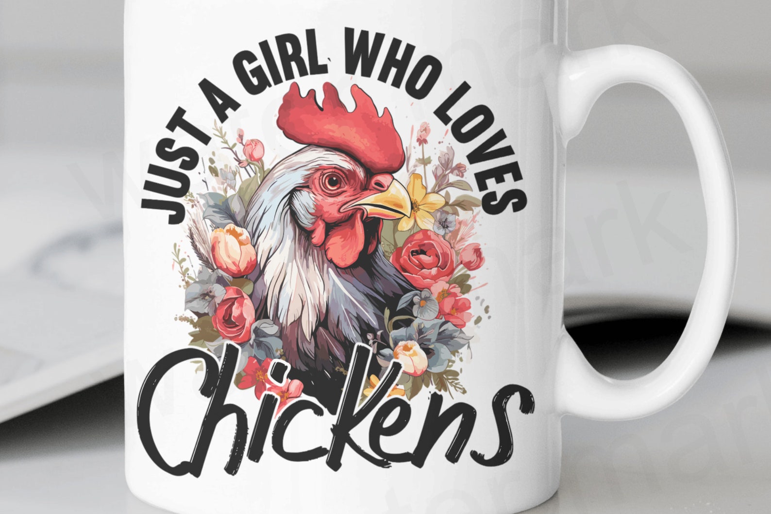 Chicken Png Design, Just a Girl Who Loves Chickens Png, Chickens ...
