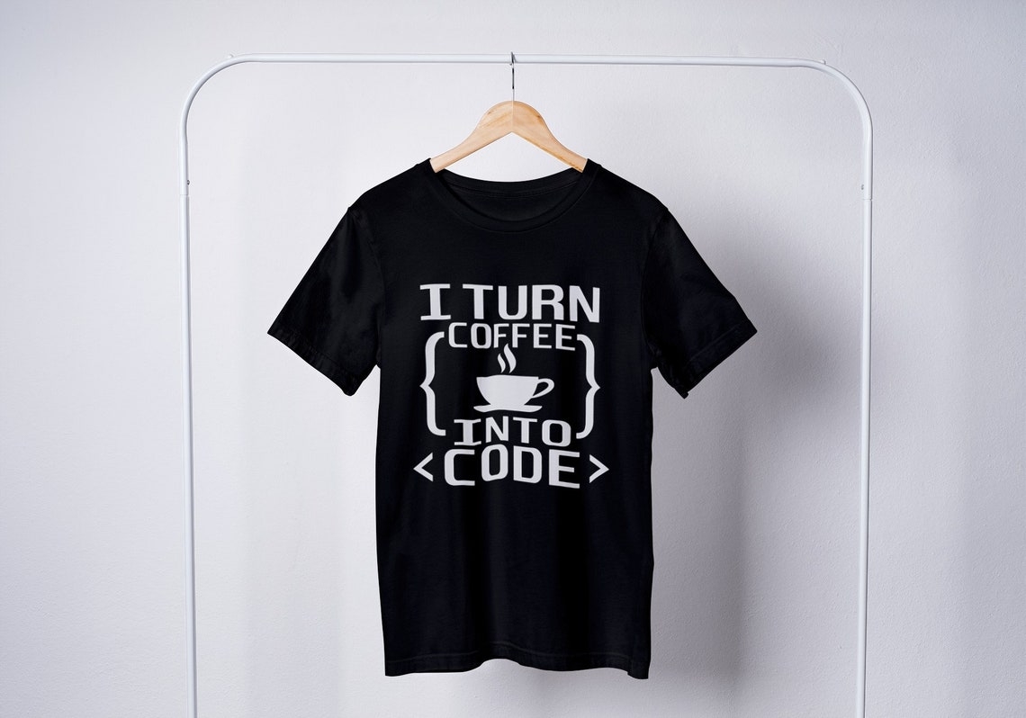 I Turn Coffee Into Code Svg Funny Computer Programmer Coding - Etsy