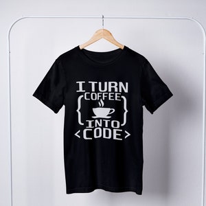I Turn Coffee Into Code Svg, Funny Computer Programmer Coding Svg - Etsy