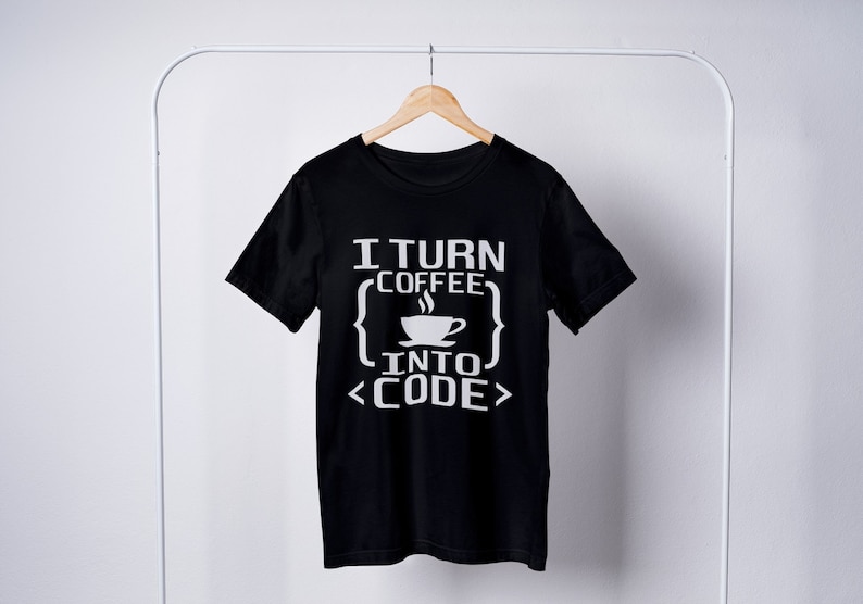 I Turn Coffee Into Code Svg Funny Computer Programmer Coding Etsy