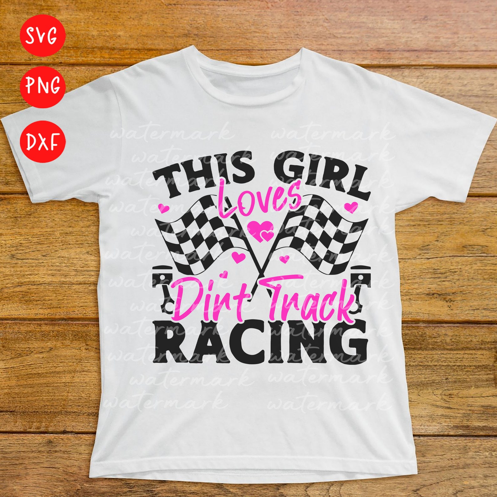 This Girl Loves Dirt Track Racing Svg Racer Svg Motocross | Etsy