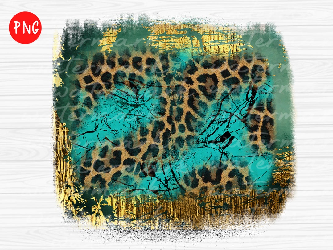 Leopard Turquoise Stone Background PNG Backsplash File - Etsy