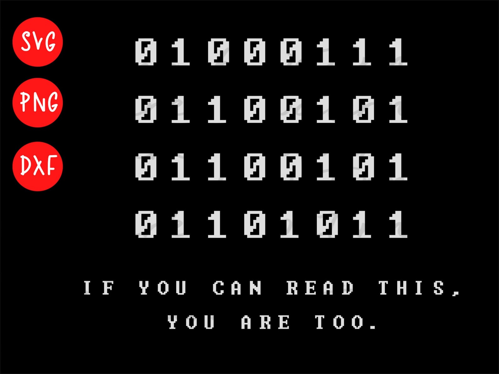 Computer Binary Code Programmer Svg Developer Geek Svg - Etsy