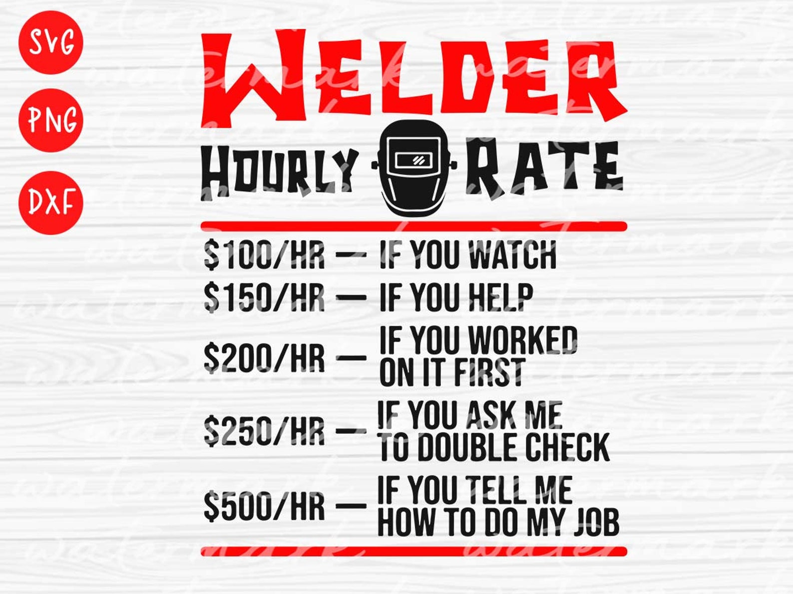 Welder Hourly Rate Funny Welder Svg, Ironworker Svg, Welder Flag Svg - Etsy