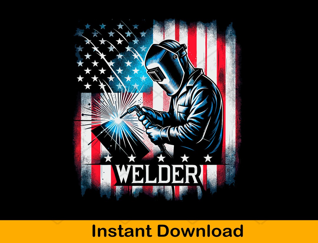 Welder USA Flag, Funny Welder Png, Funny Welding Png, Iron Worker Png ...