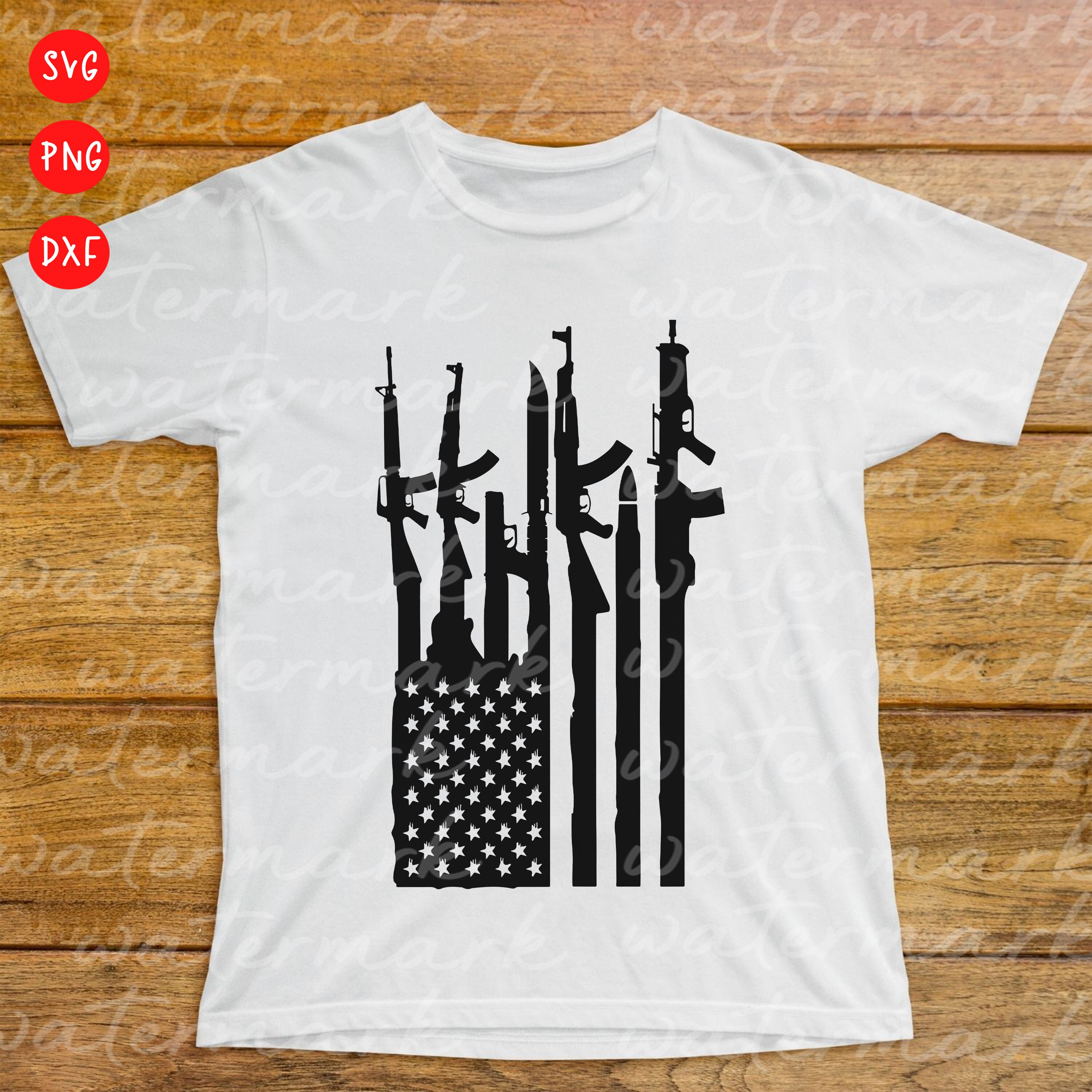 Rifle Flag Svg, Guns Svg, American Gun Flag Svg, 2nd Amendment Svg ...
